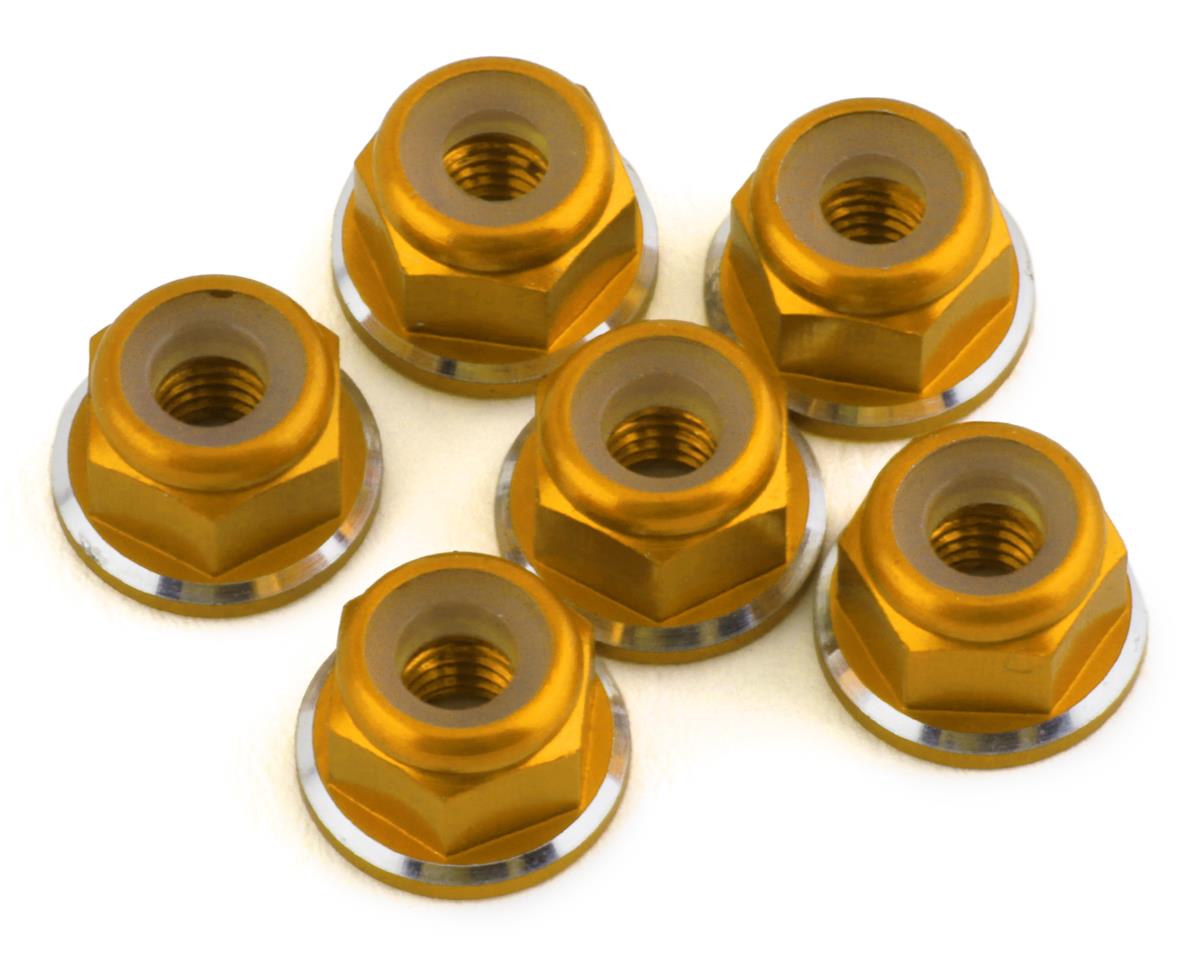 The RC Depot. 1UP Racing 3mm Aluminum Flanged Locknuts w/Chamfered ...